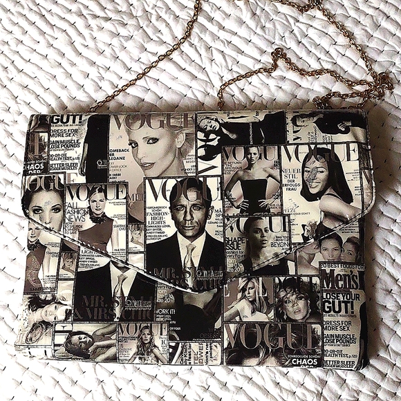 Bags | Vogue Cover Magazine Purse | Poshmark